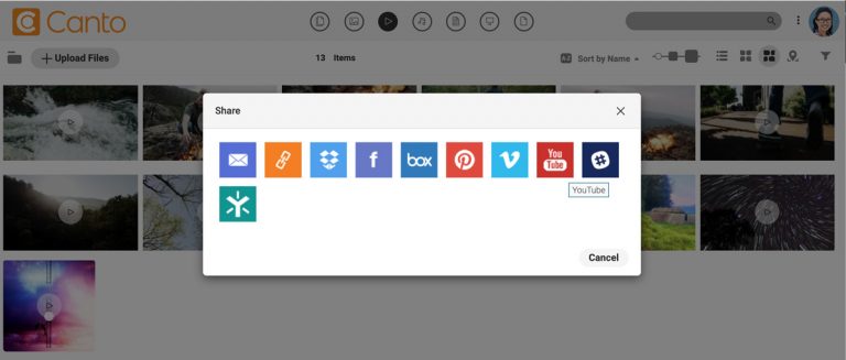 Integrations for your DAM system – YouTube | Canto