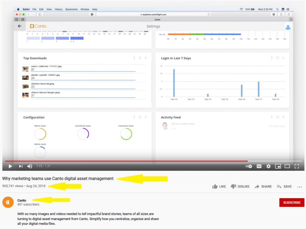 Information optics: how to view video metadata | Canto